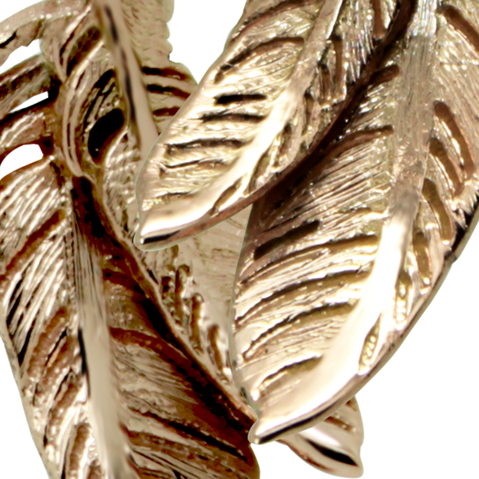 Feather Earring Studs – Double Feathers - William Cheshire