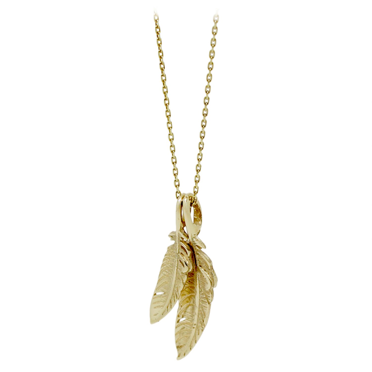 Feather Necklace – Double Feathers - William Cheshire