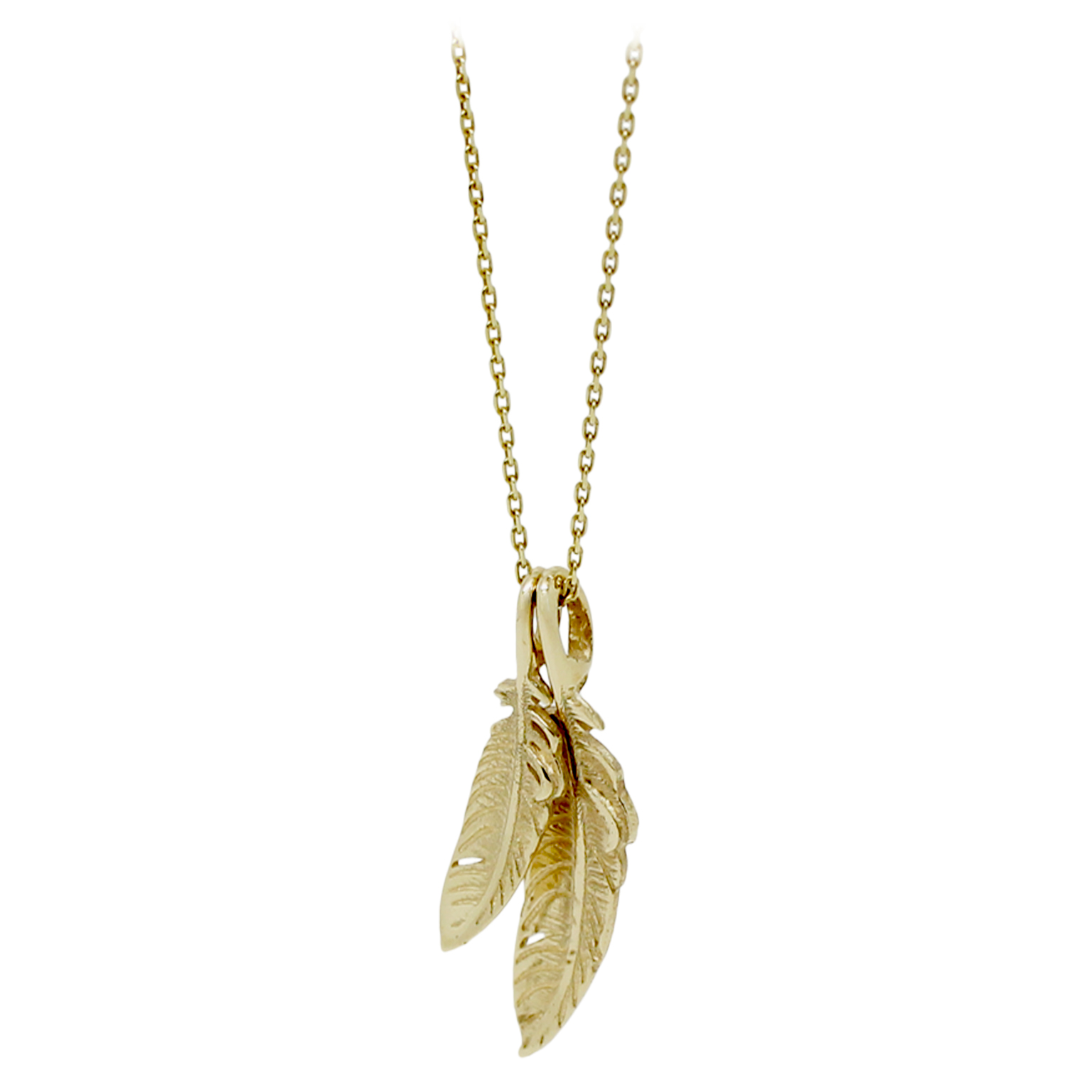 Feather Necklace – Double Feathers - William Cheshire