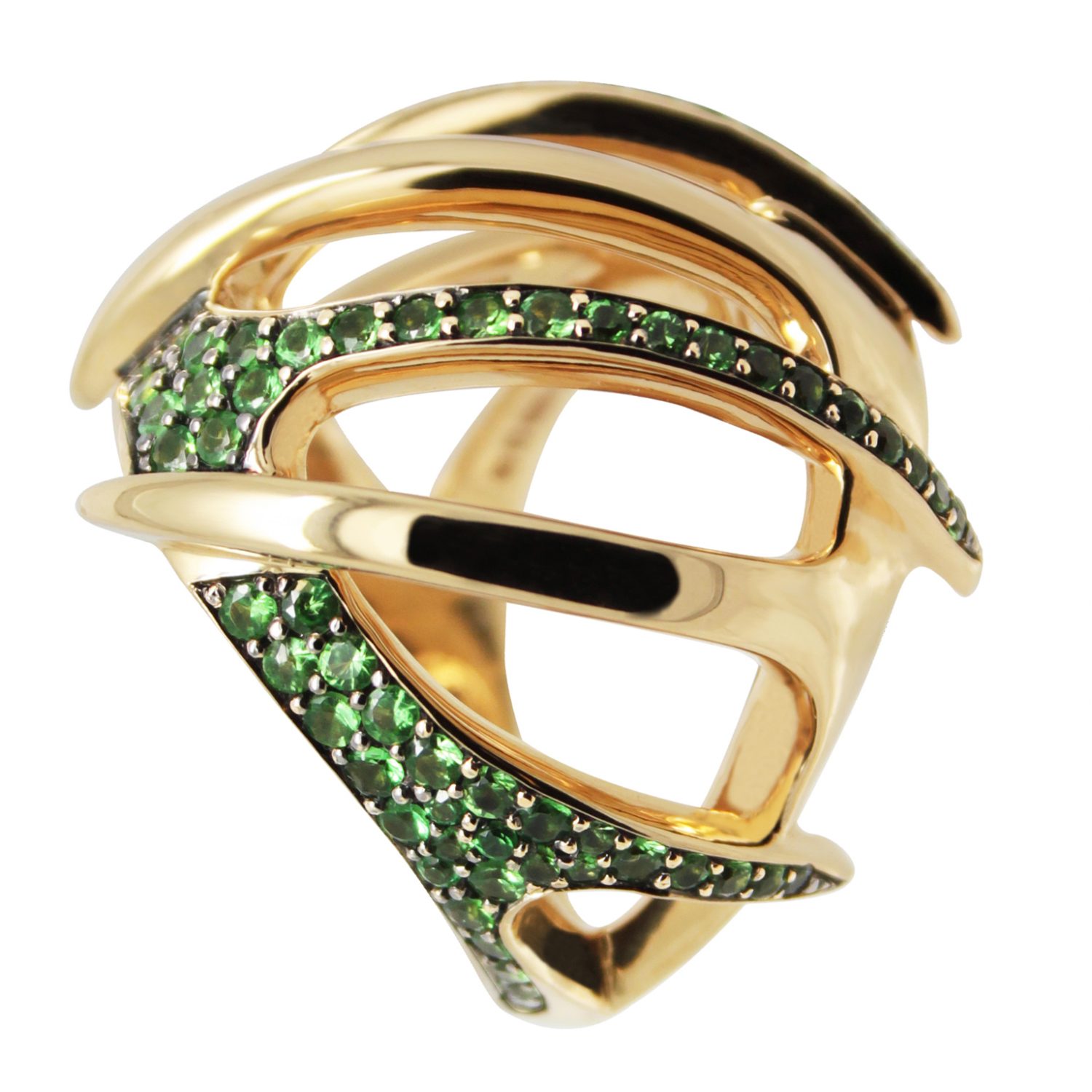 Venus Flytrap Ring In 18ct Yellow Gold - William Cheshire