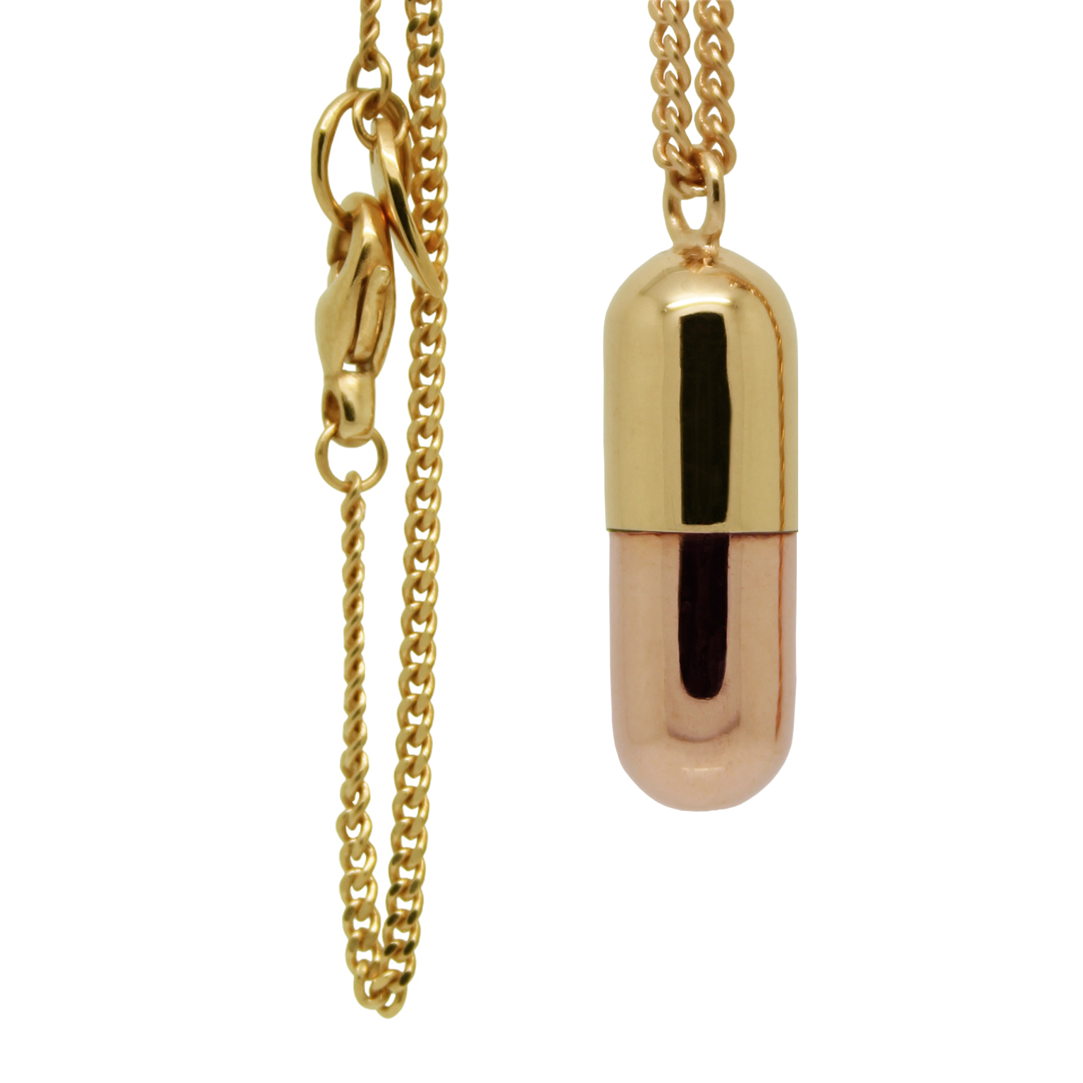 Pill Necklace – Yellow Gold - William Cheshire