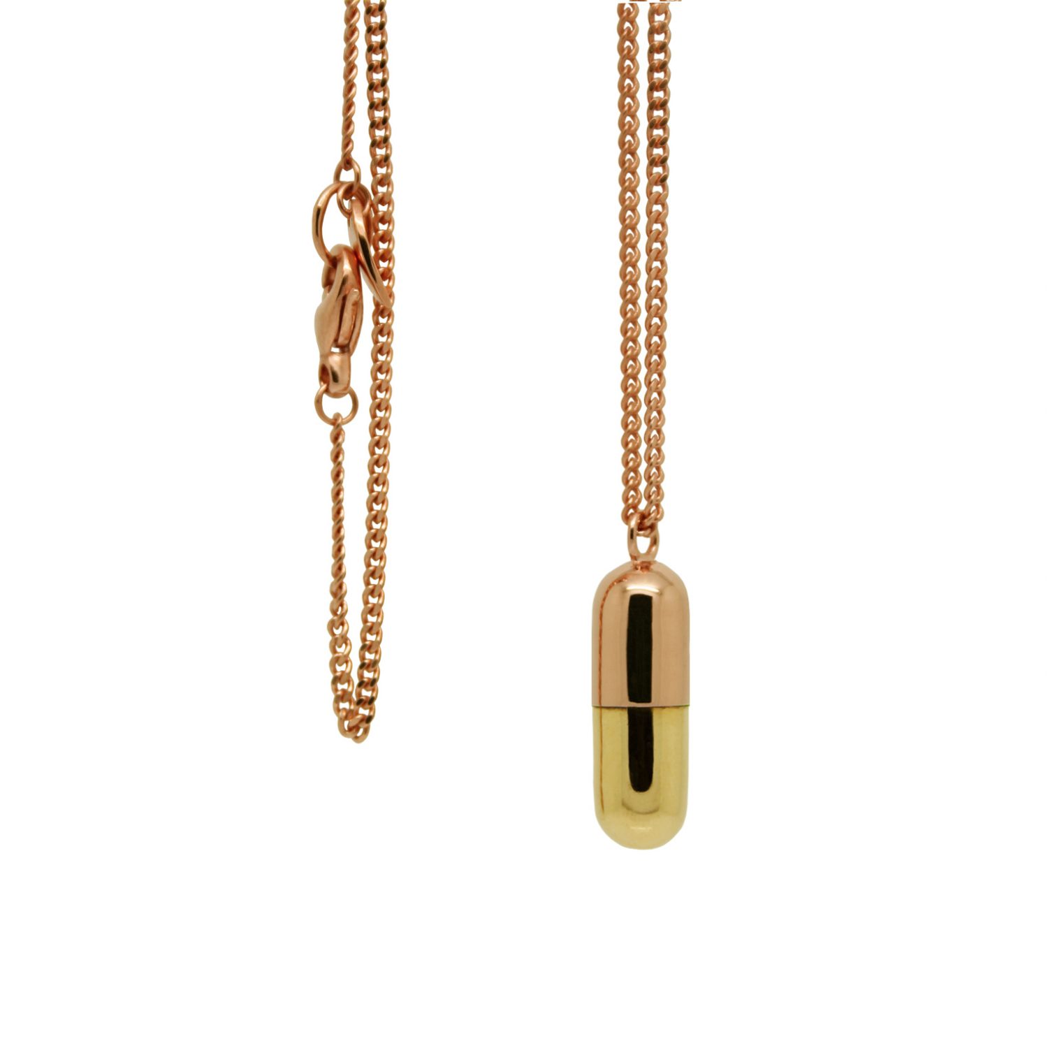Pill Necklace – Rose Gold - William Cheshire
