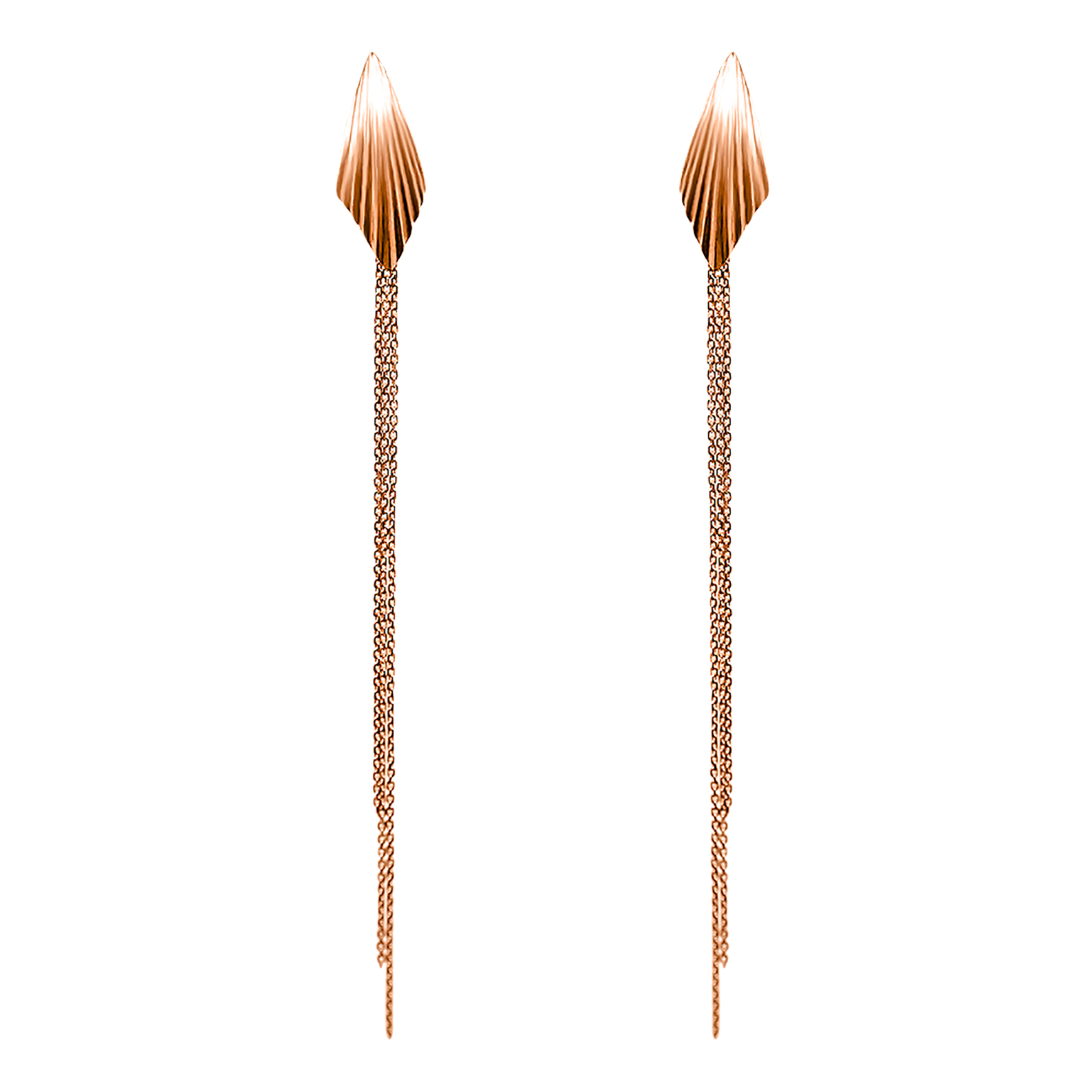 Libertine Earrings – chain drape style studs - William Cheshire