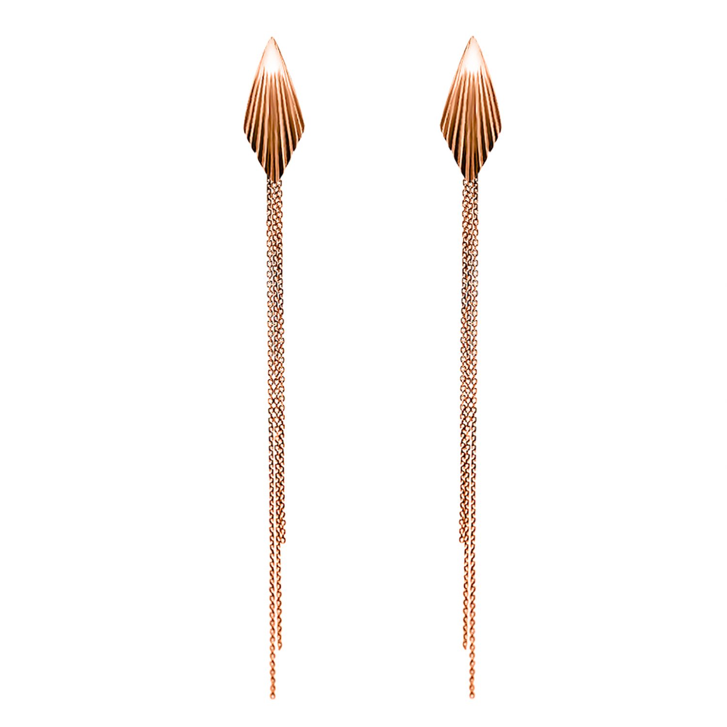 Libertine Earrings – chain drape style studs - William Cheshire