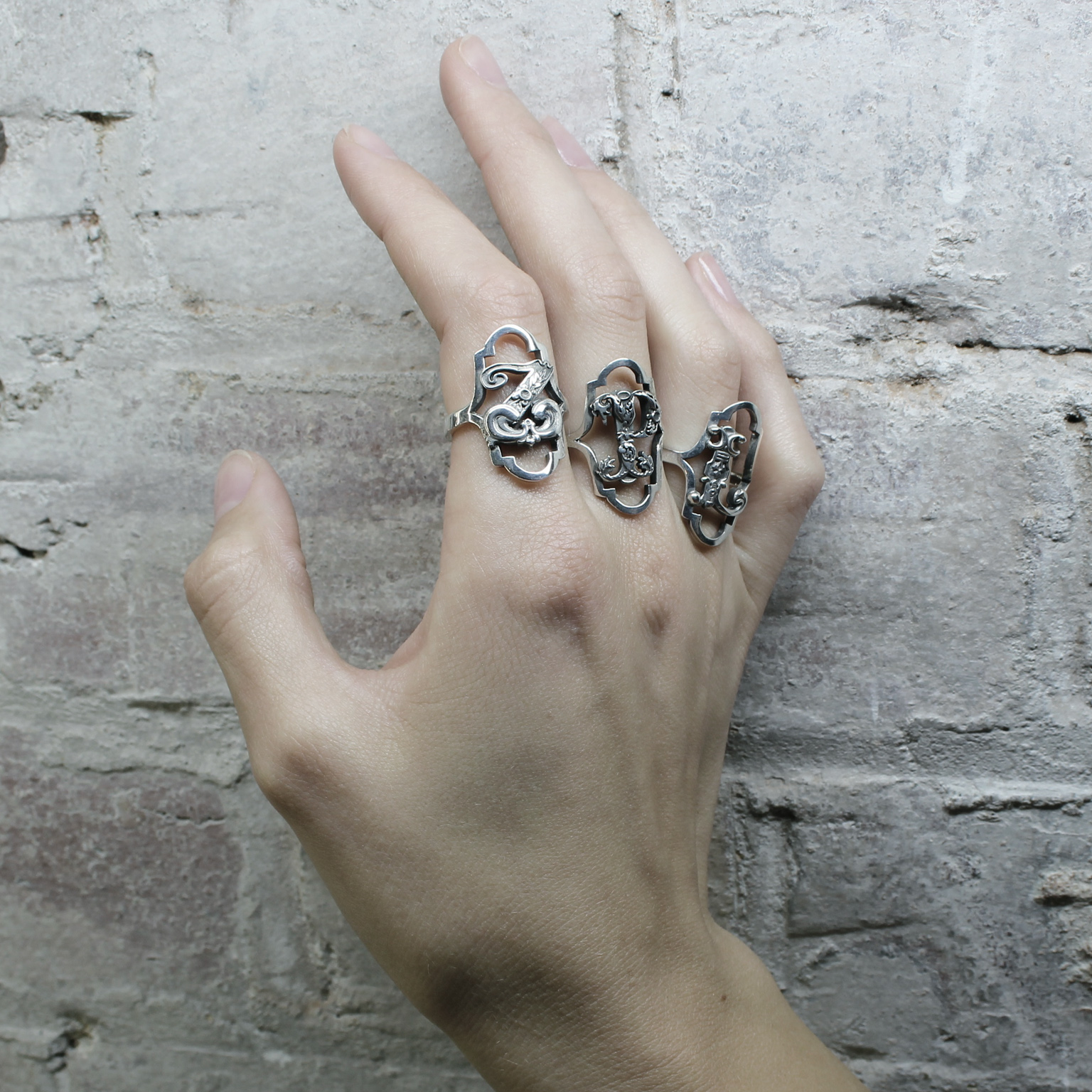 Letter Rings Silver - William Cheshire